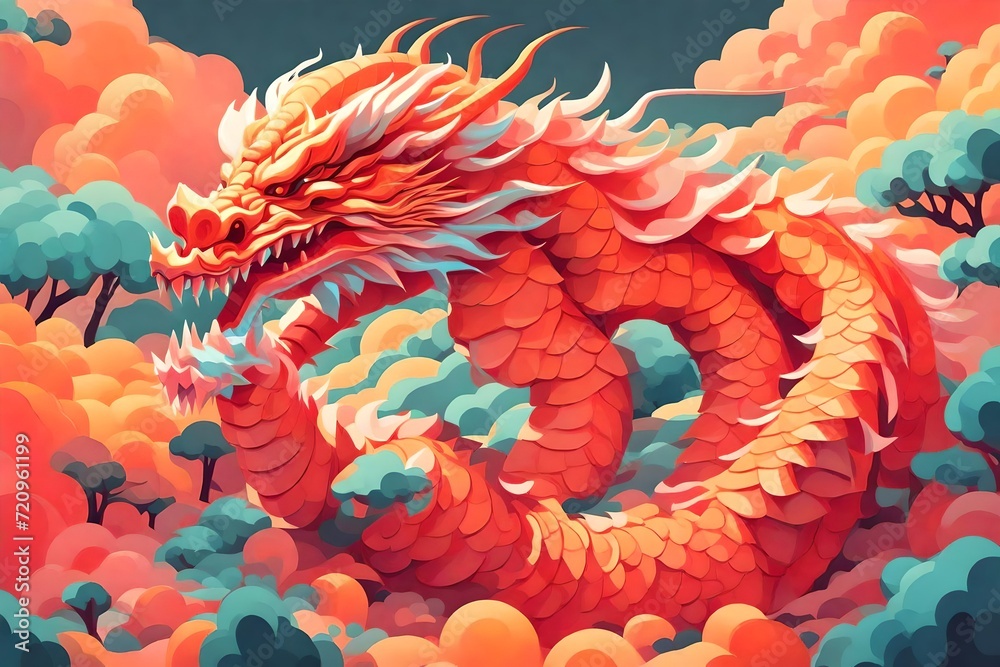 red sea dragon Stock Photo | Adobe Stock