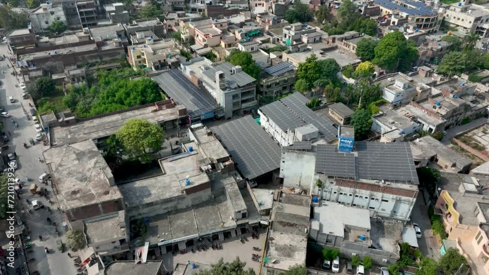 Top profile view of Cheema Heart Complex surrounded by buildings ...