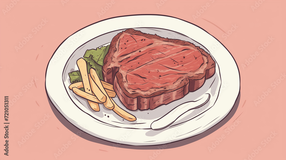 A traditional Argentine steak meal at a parilla in Buenos Aires water ...