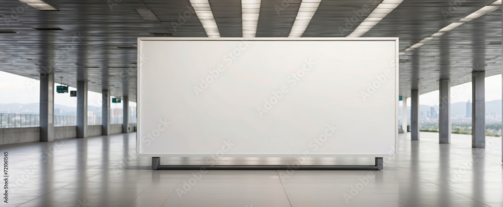 blank billboard in the MRT station, blank billboard in the subway ...