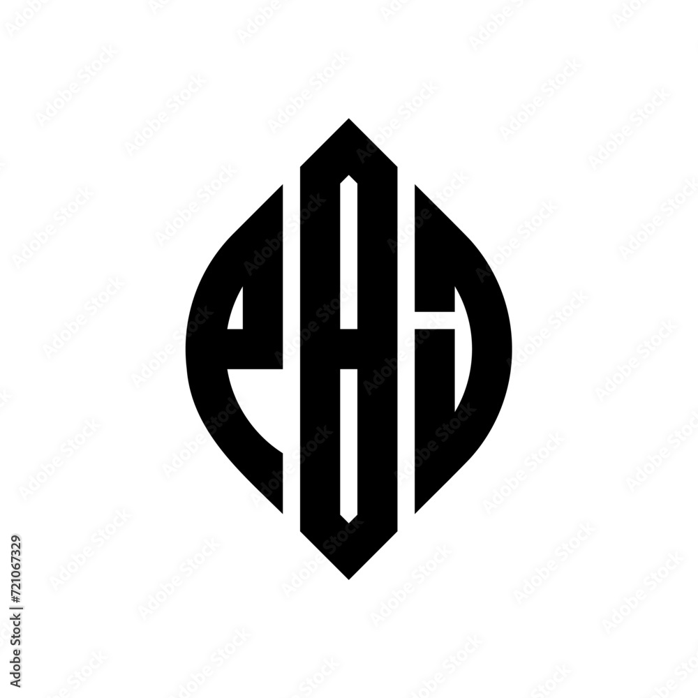 PBJ logo. PBJ letter. PBJ letter logo design. Intitials PBJ logo linked ...