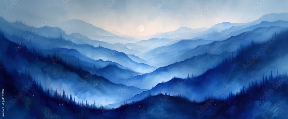 Blue Mountain Background Oriental Luxury, Wallpaper Pictures ...