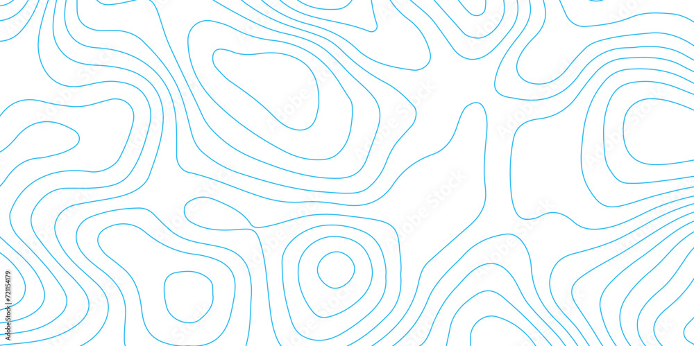 Abstract background with topographic contours map with blue color ...