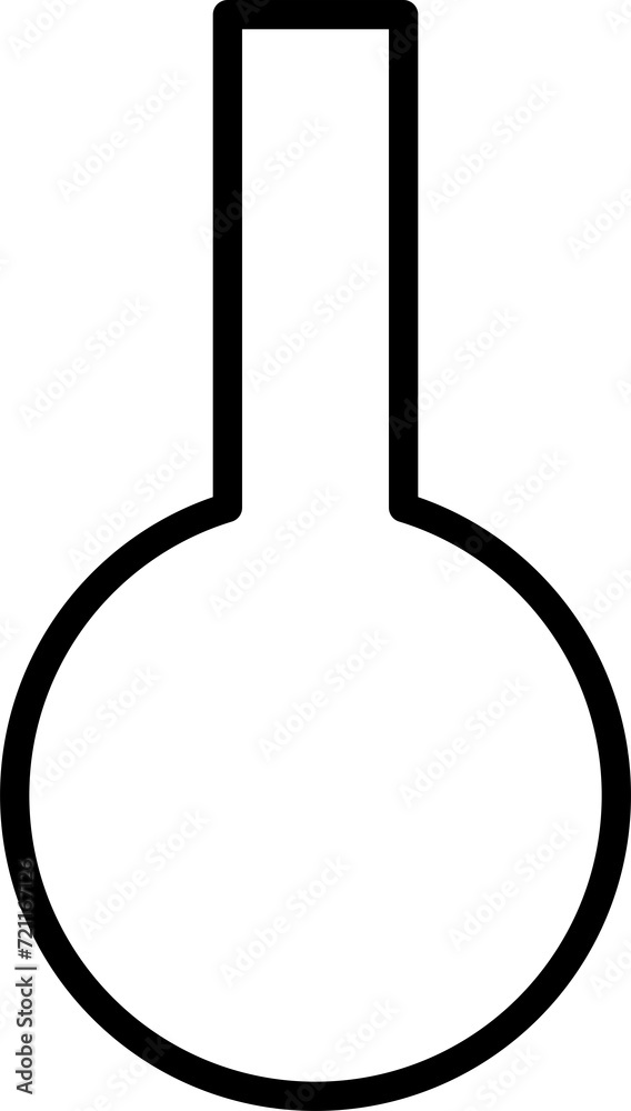 Transparent PNG vector image of a florence flask. The flask is depicted ...