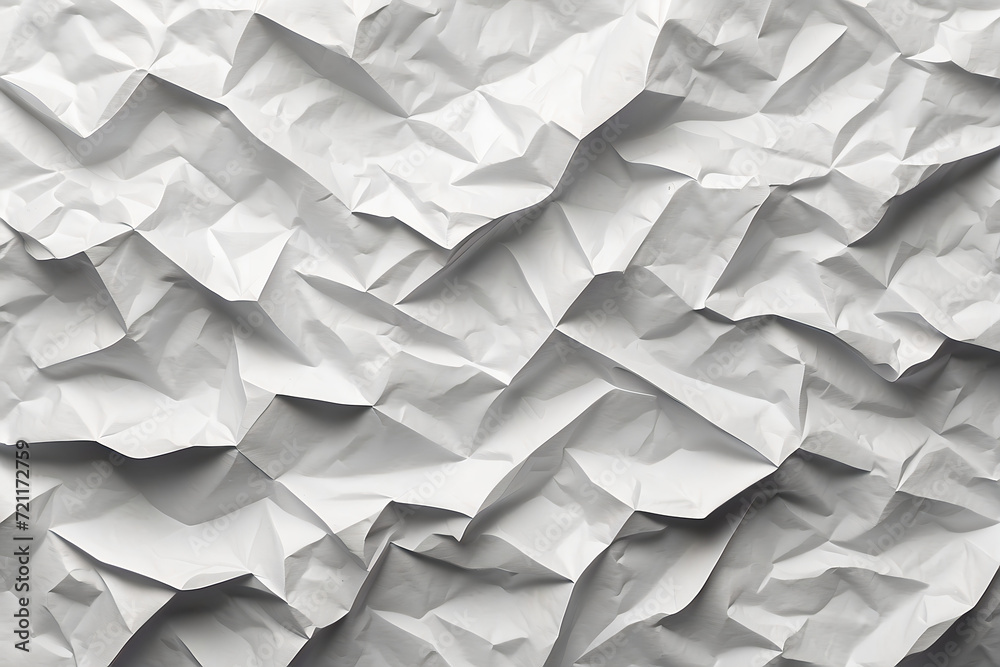 White Crumpled Craft Paper Seamless Texture, an Enduring Canvas for ...