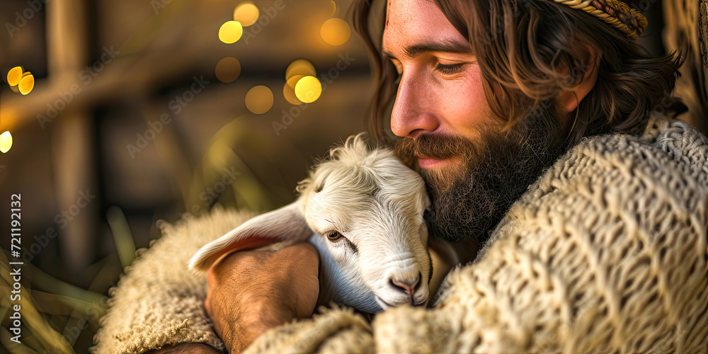 Jesus Christ son of God Bible Christian story, lamb, sheep, shepherd ...