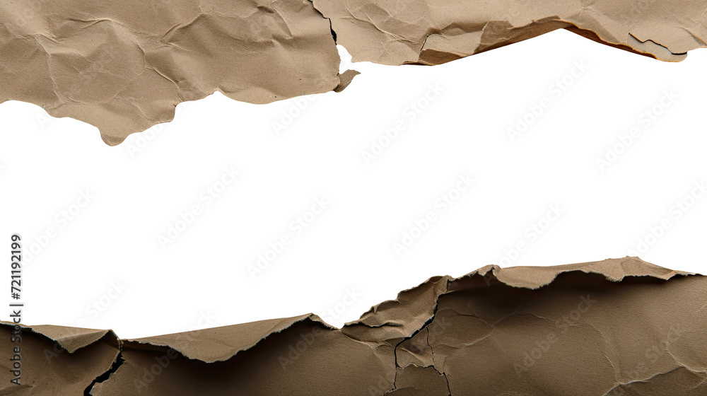 Torn paper border transparent background Stock Photo | Adobe Stock