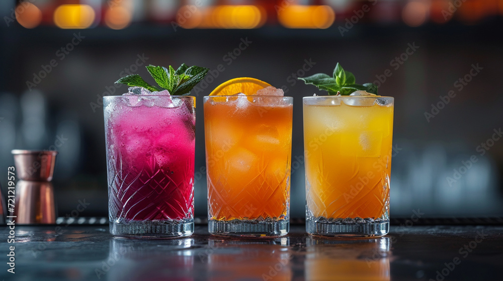 Dive into a spectrum of taste with our best-selling cocktails! Vibrant ...