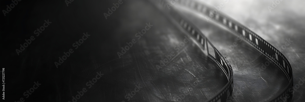 Ilustrace „Vintage film reel with a grayscale gradient and classic ...