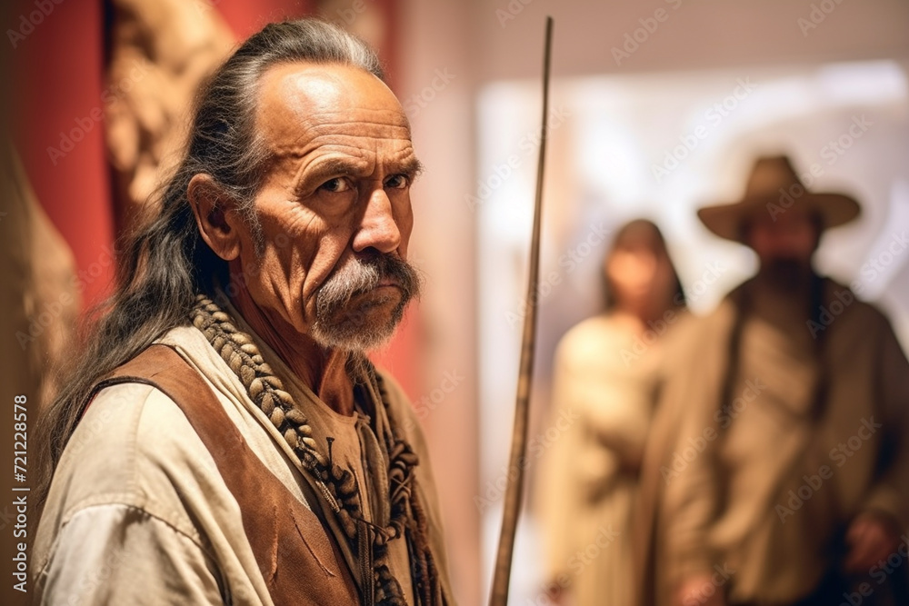 smile happy girl or man with Wild West exhibition pays tribute to myths ...