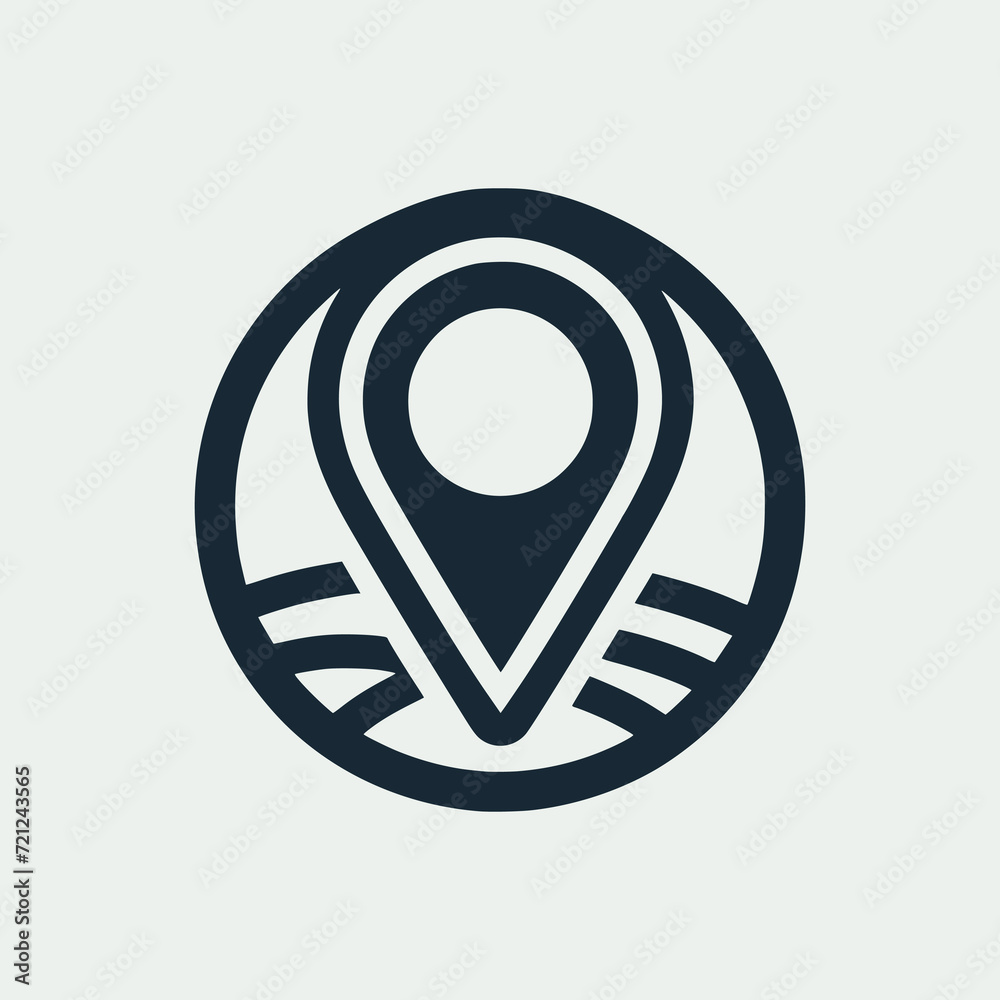 map marker location logo vector illustration template design Stock ...