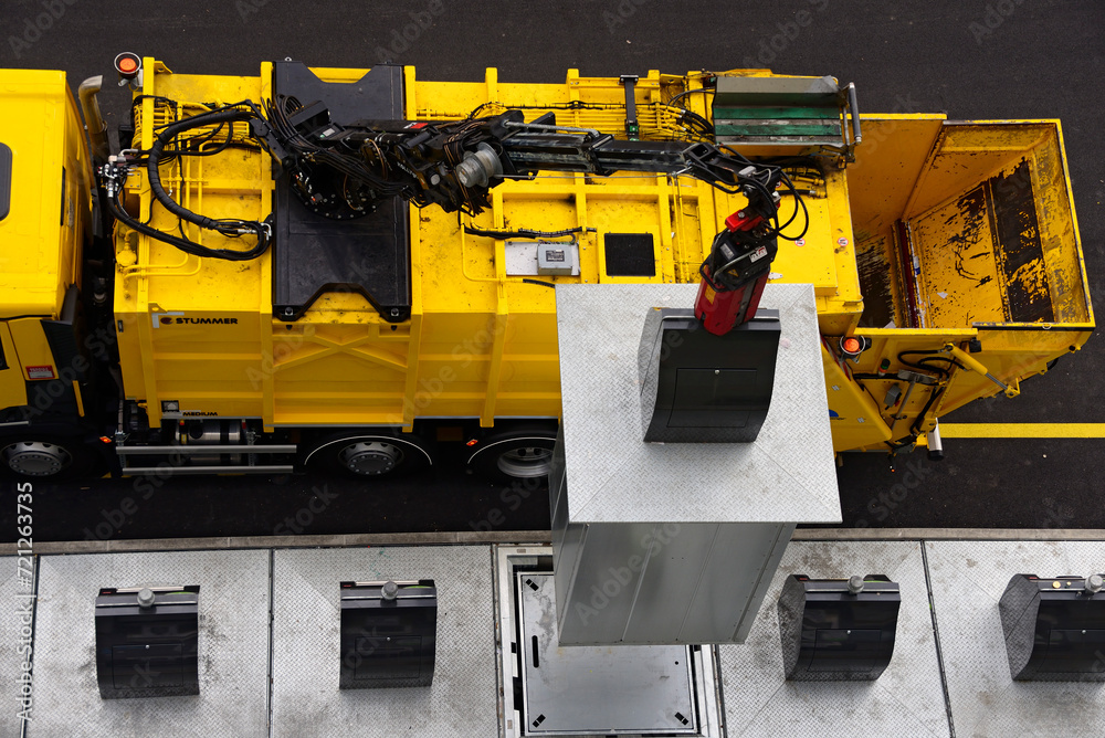 Geneva, Switzerland, Europe - Stummer refuse collection vehicle ...