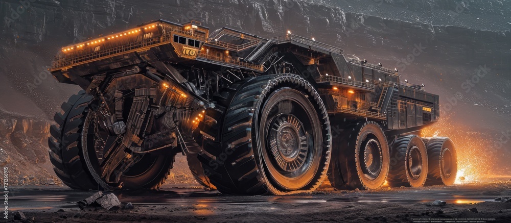 Technologically advanced heavy vehicles designed for shipping and ...