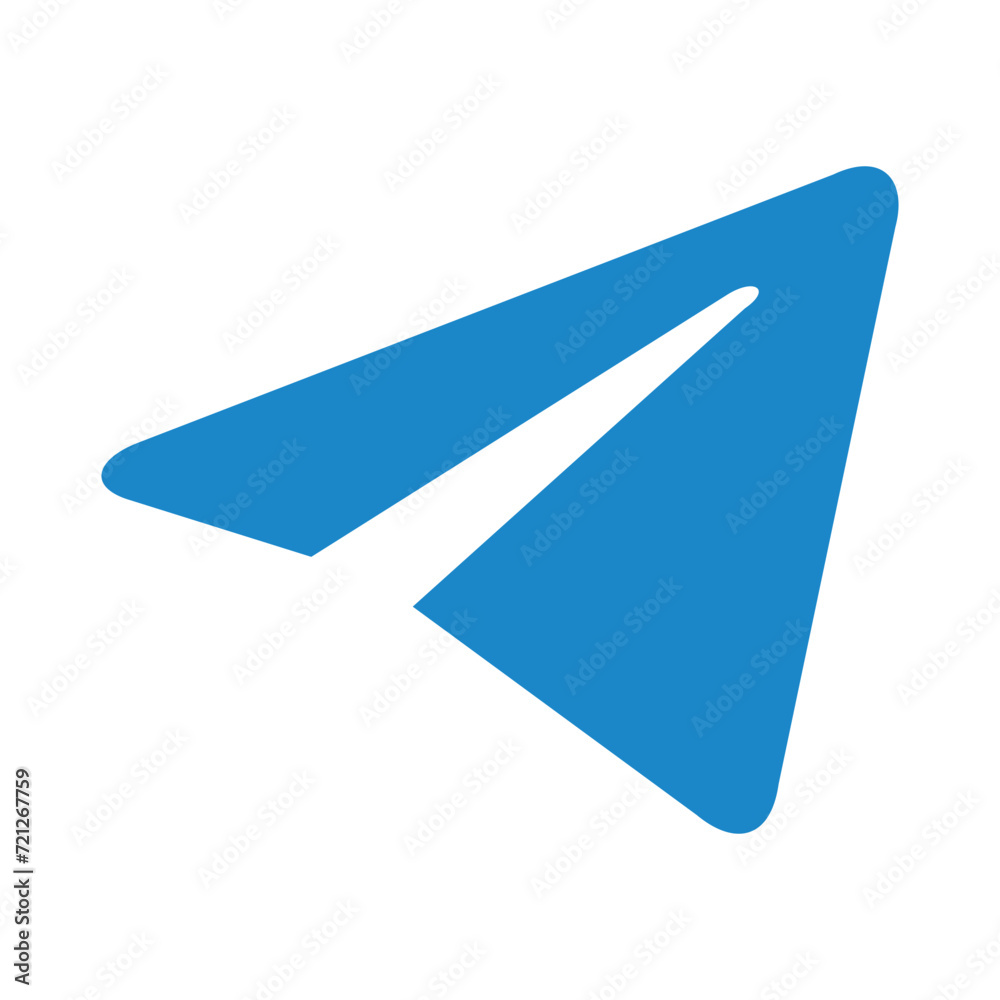Telegram icon illustration. Telegram app logo. Social media icon Stock ...