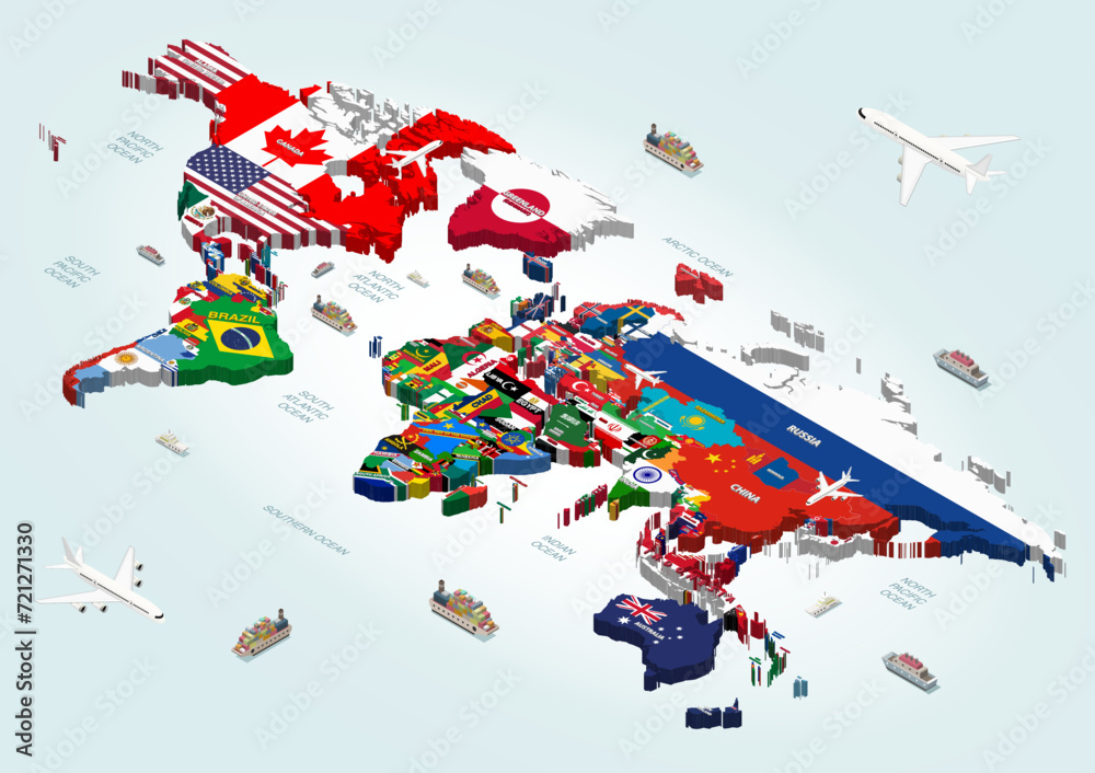 World Map Where Countries Are Connected With Their National Flags world-map-where-countries-are-connected-with-their-national-flags
