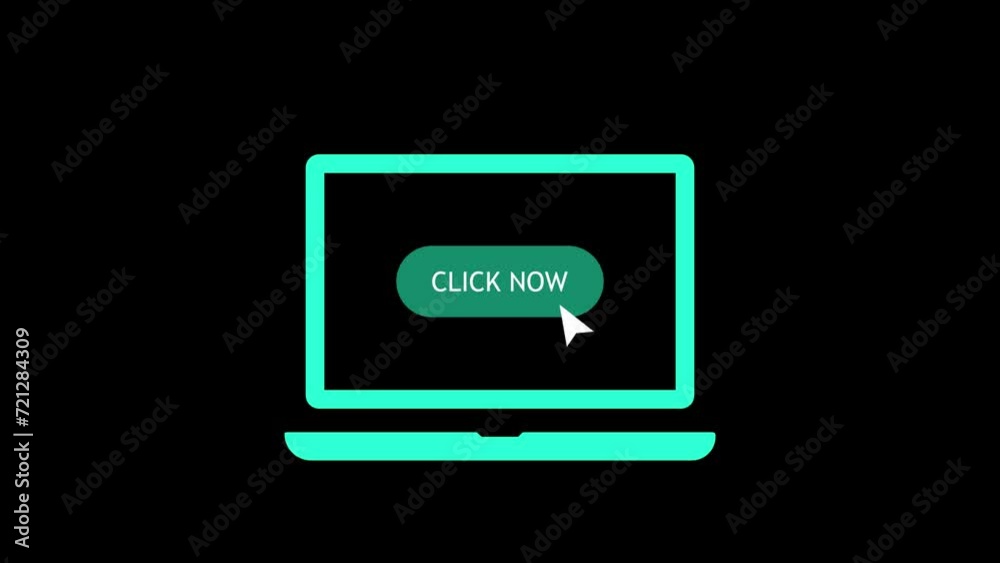 Vidéo Stock click now on black background. Digital download. Click here ...