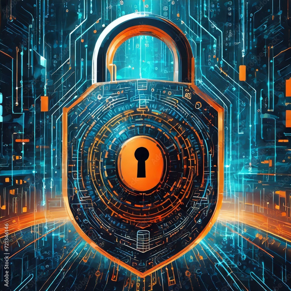 Digitalization - Digital Security, Datenschutz, Schloss, Hacker, Safety ...