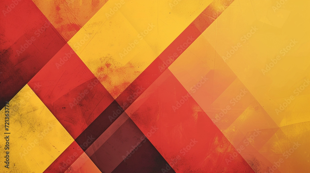 Red & yellow geometric background vector presentation design ...