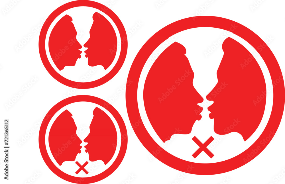 No kissing in this area, no kissing in public, no open mouth to mouth ...