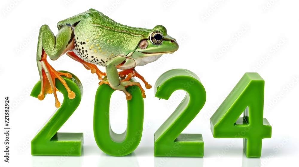 Leap Day One Extra Day Leap Year 29 February 2024 Background Green
