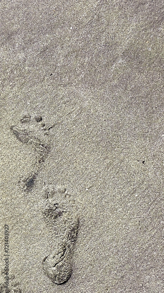 Traces of the past. Go your own way at the crossroads and leave your mark. Footprints left in ...
