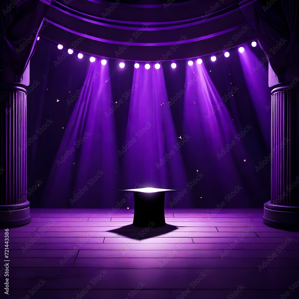 stage with a spotlight, A pink stage with a heart-shaped spotlight in ... stage with a spotlight, A pink stage with a heart-shaped spotlight in ...