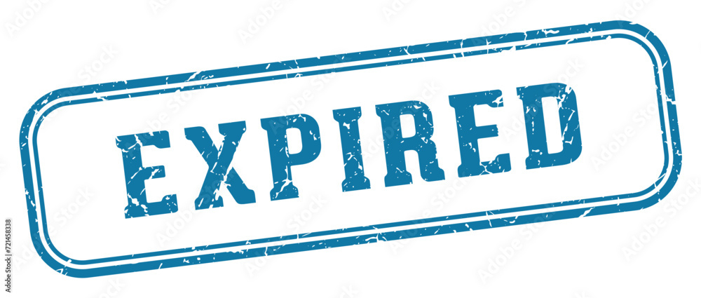 expired stamp. expired rectangular stamp on white background Stock ...