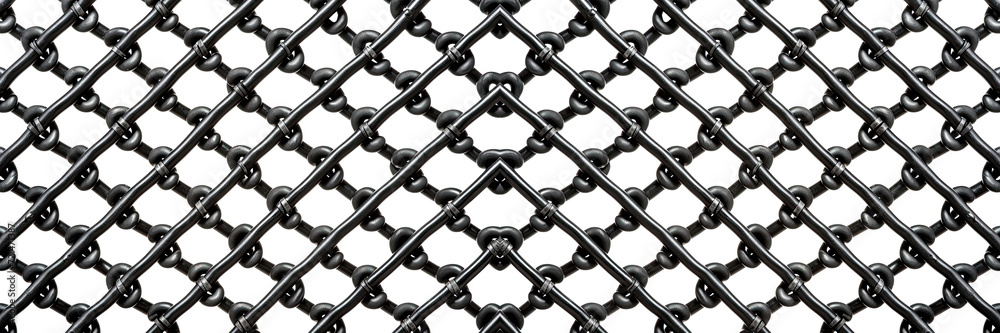 black metal straight grid net cage isolated on white transparent png ...