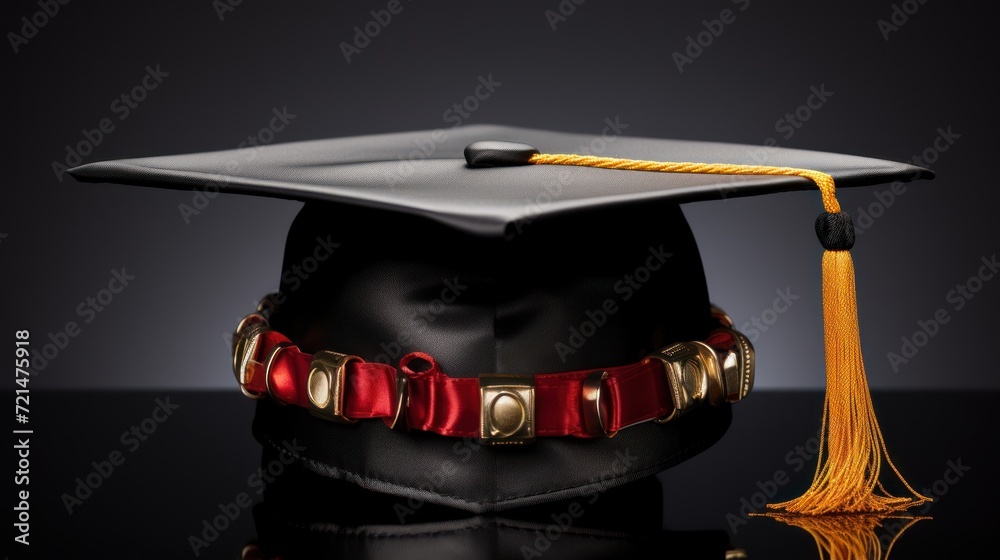 graduation cap isolated transparent UHD Wallpaper Stock Illustration ...
