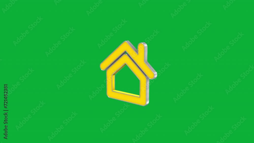 Looped Home Icon Animation: Create a Memorable First Impression Stock ...