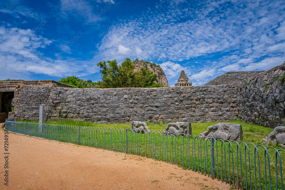 Elephant Tank at Gingee Fort or Senji Fort in Tamil Nadu, India. It ...