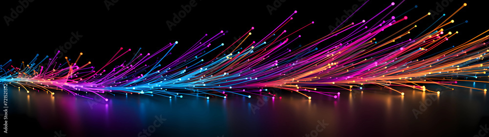 Ultra-wide RGB fiber optics cast a radiant spectrum of vibrant colors ...