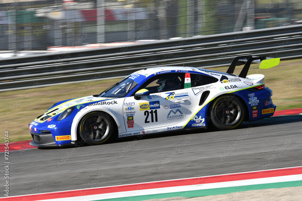 Scarperia, 29 September 2023: Porsche 992 Gt3 Cup of team Autorlando ...