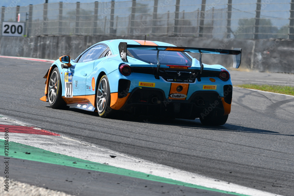 Scarperia, 29 September 2023: Ferrari 488 of team Pellin Racing drive ...