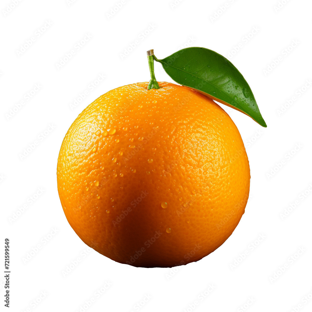 Cutout of a Fully Riped Orange Isolated Against a Transparent ...