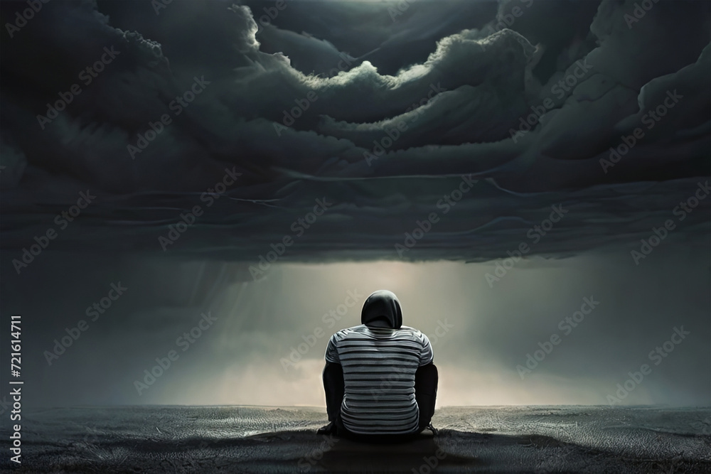 Heavy burden of depression and anxiety portrayed in a powerful image ...