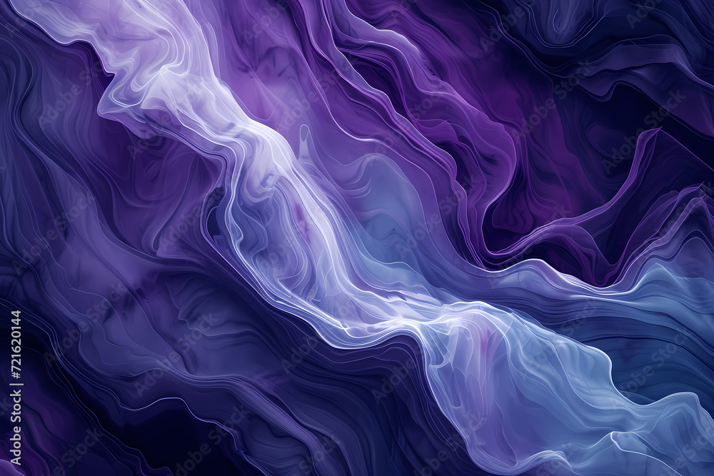 A luxurious fluid texture that mimics purple marble, with swirls of ...
