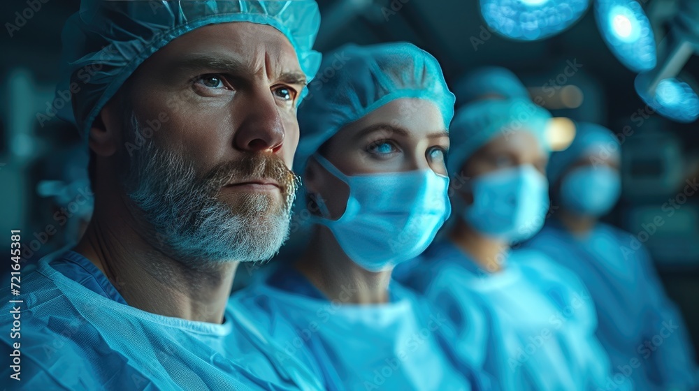 A medical scientist examining a high-tech digital visualization of a ...