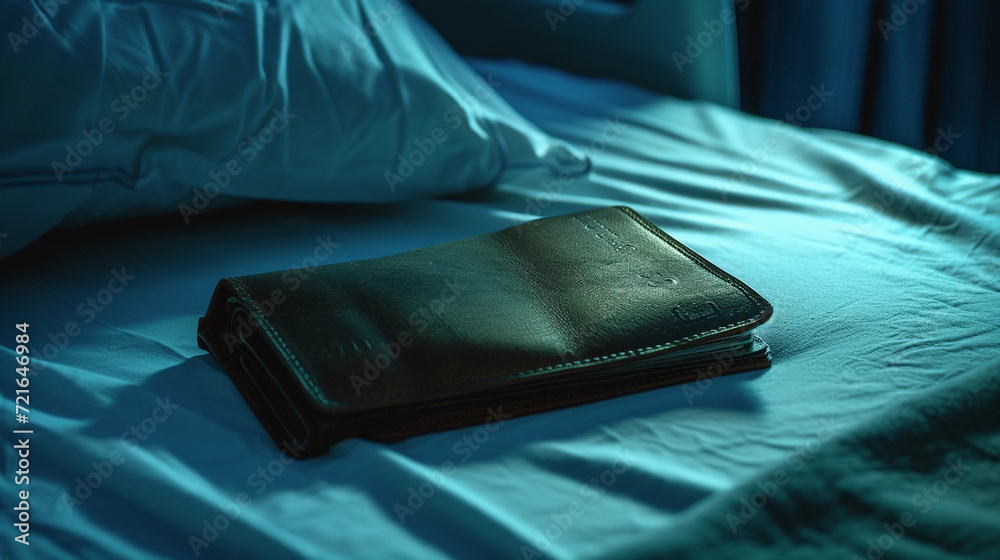 empty wallet on a hospital bed, symbolizing the financial toll of ...