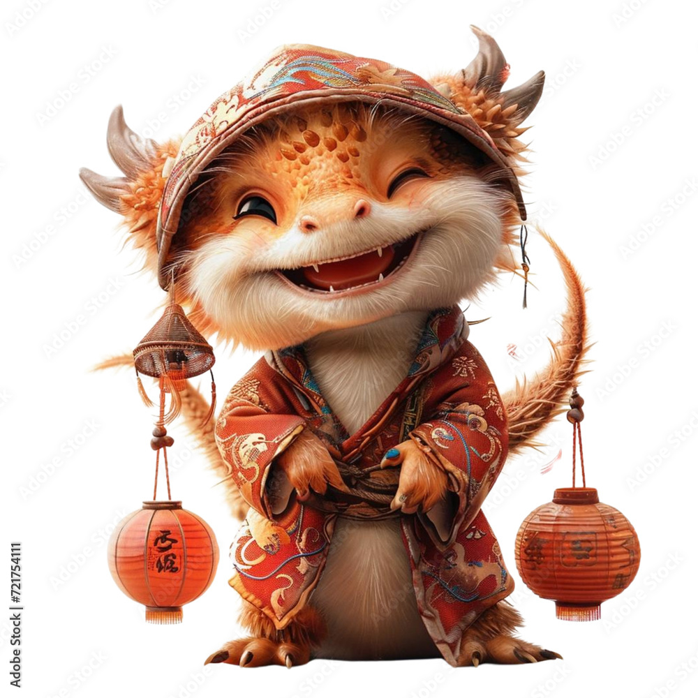 Watercolor Cute dragon Chinese New Year 2024 Clipart, Dragon Chinese ...