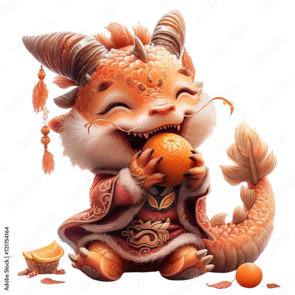 Watercolor Cute dragon Chinese New Year 2024 Clipart, Dragon Chinese ...