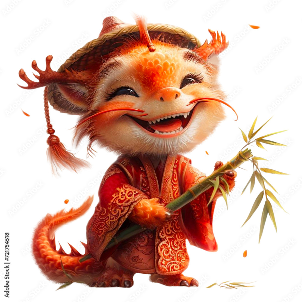 Watercolor Cute dragon Chinese New Year 2024 Clipart, Dragon Chinese ...