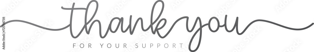 Thank you for your support. Typography Design Inspiration. Thank you ...