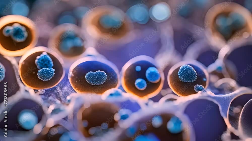 Stockvideon Captivating cinematic footage of cells,and viruses ...