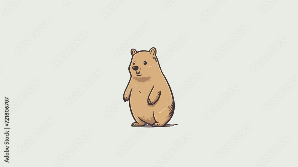 A quokka, the world's happiest animal, gambols through the Australian ...