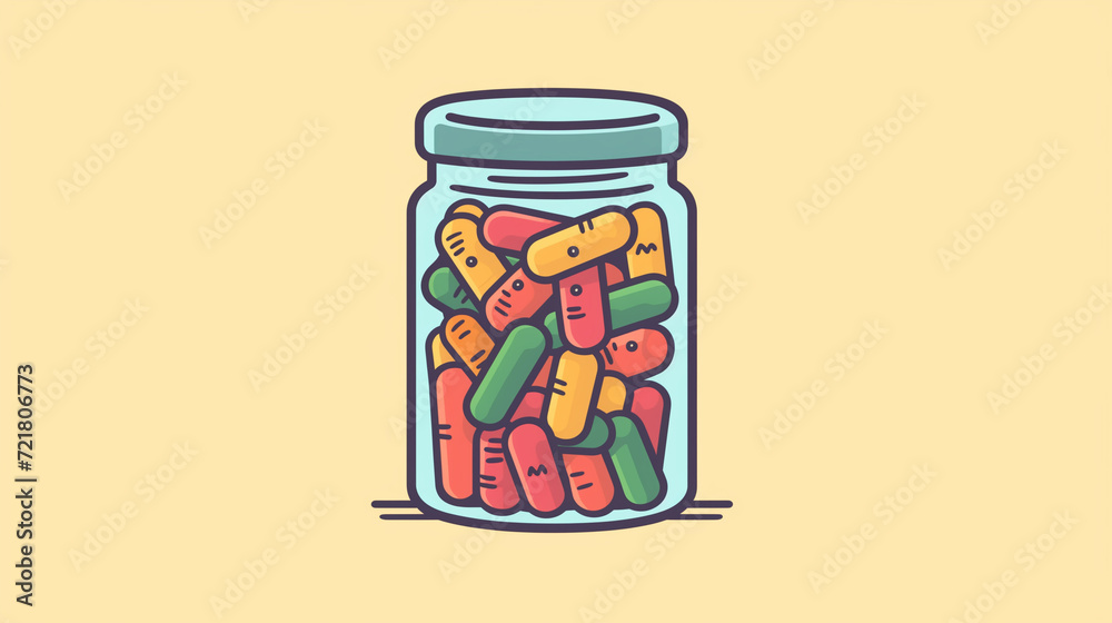 jar of chewable gummy vitamins is a convenient and delicious way to get ...