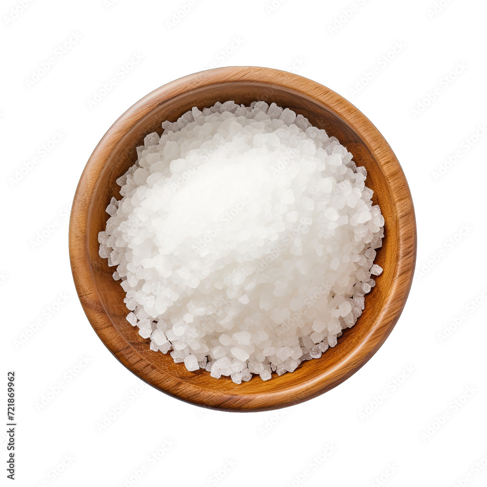 Coarse Sea Salt for Seasoning.. Isolated on a Transparent Background ...