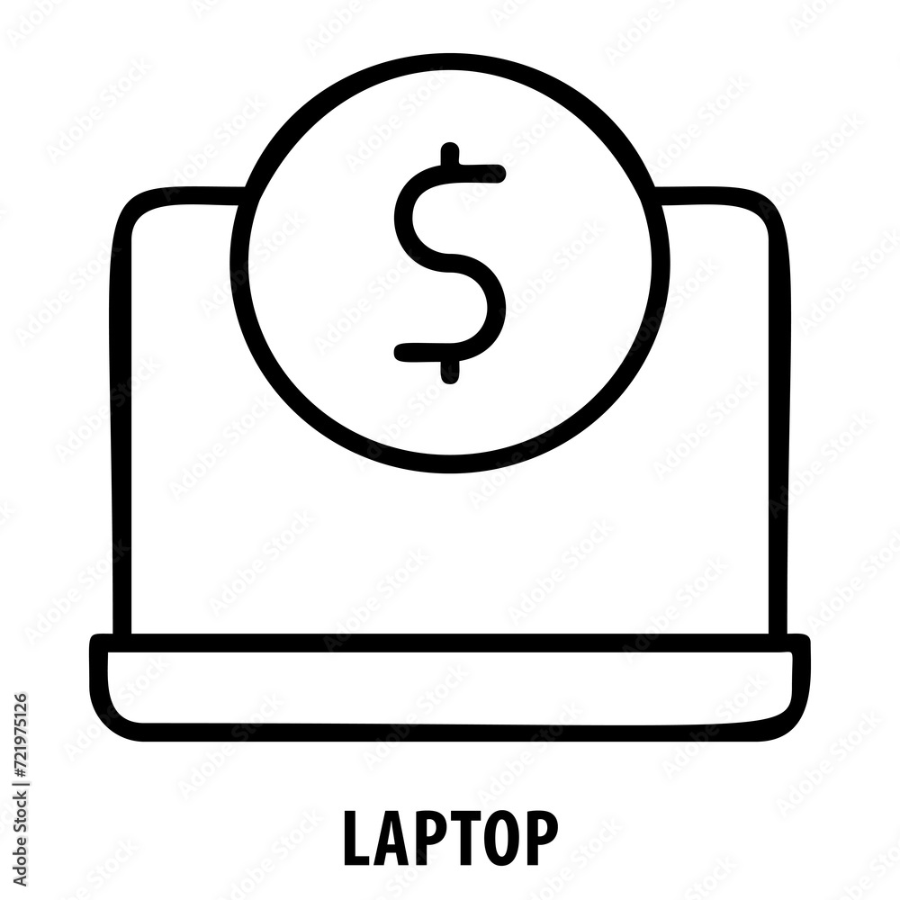 Laptop, computer, technology, laptop icon, portable computer, notebook ...