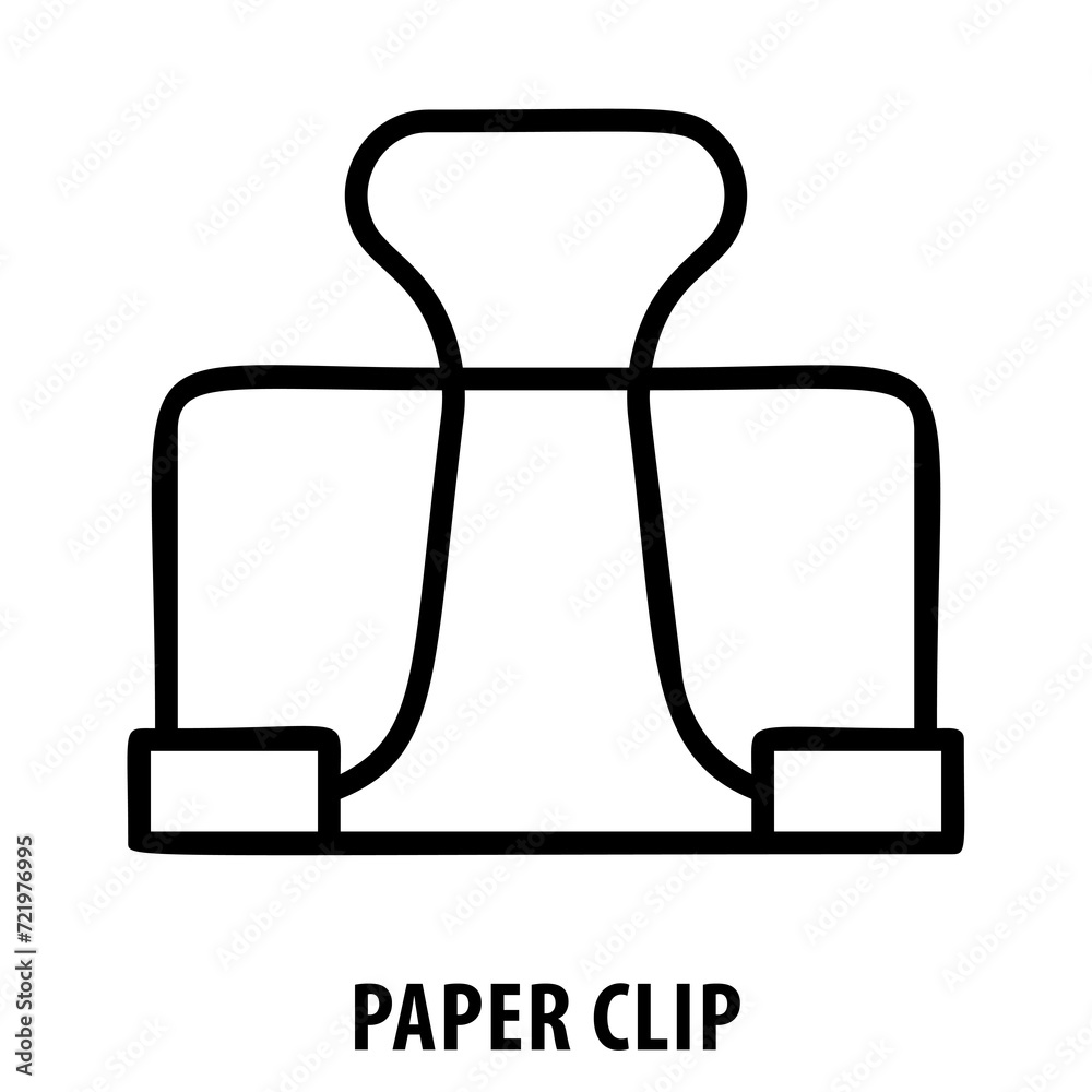 Paper clip, stationery, paper clip icon, office supplies, attachment ...