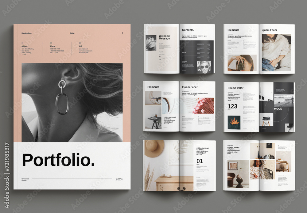 Portfolio Layout Stock Template | Adobe Stock